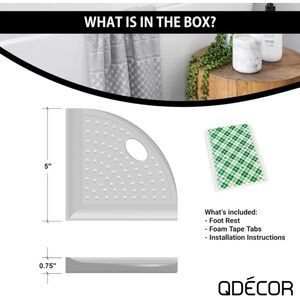 Bath | New Open Box Corner Shower Footrest Shower Shaving Shelf For ...